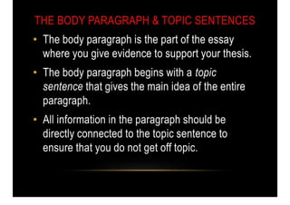 Essay Components | PPT