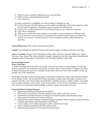 Essay concept hunger games | PDF