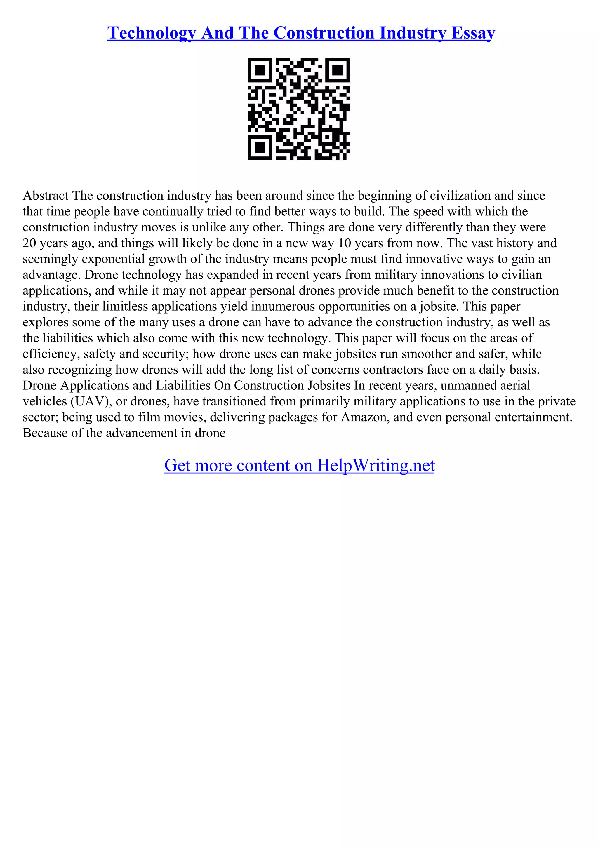 Essay Construction | PDF