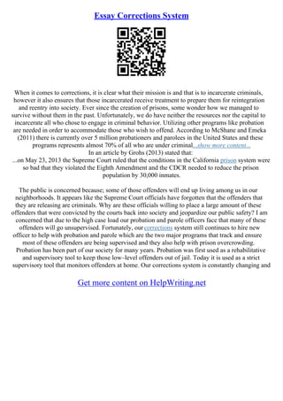 Essay Corrections | PDF