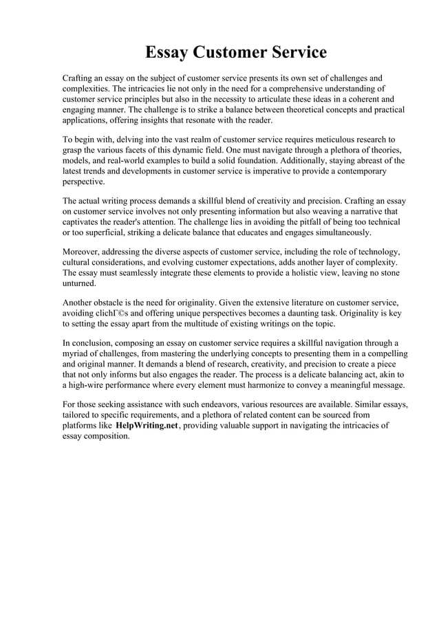 Essay Customer Service.pdf