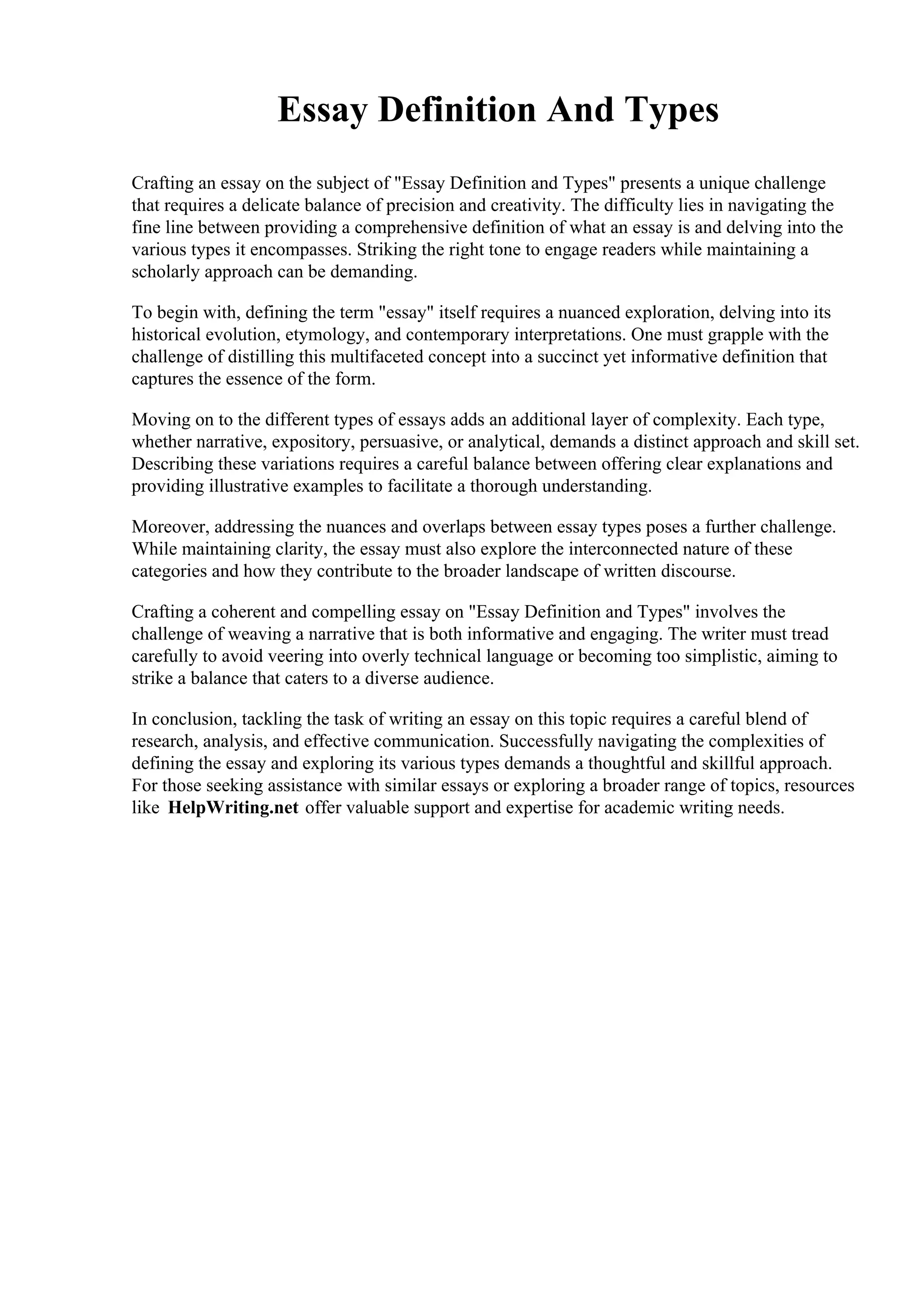 Essay Definition And Types.pdf
