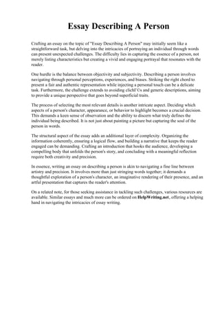 Essay Describing A Person.pdf