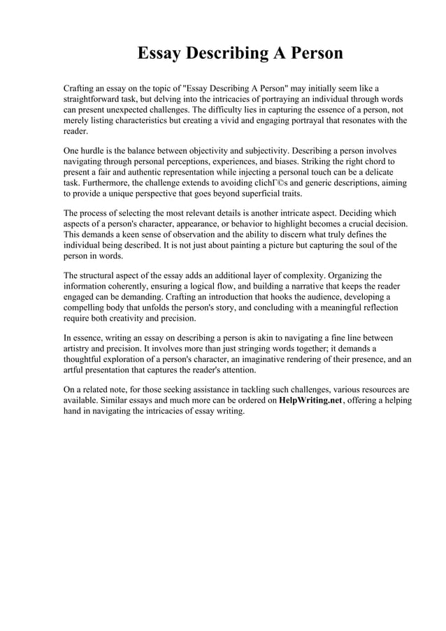 Essay Describing A Person.pdf
