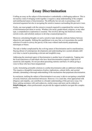 Essay Discrimination.pdf