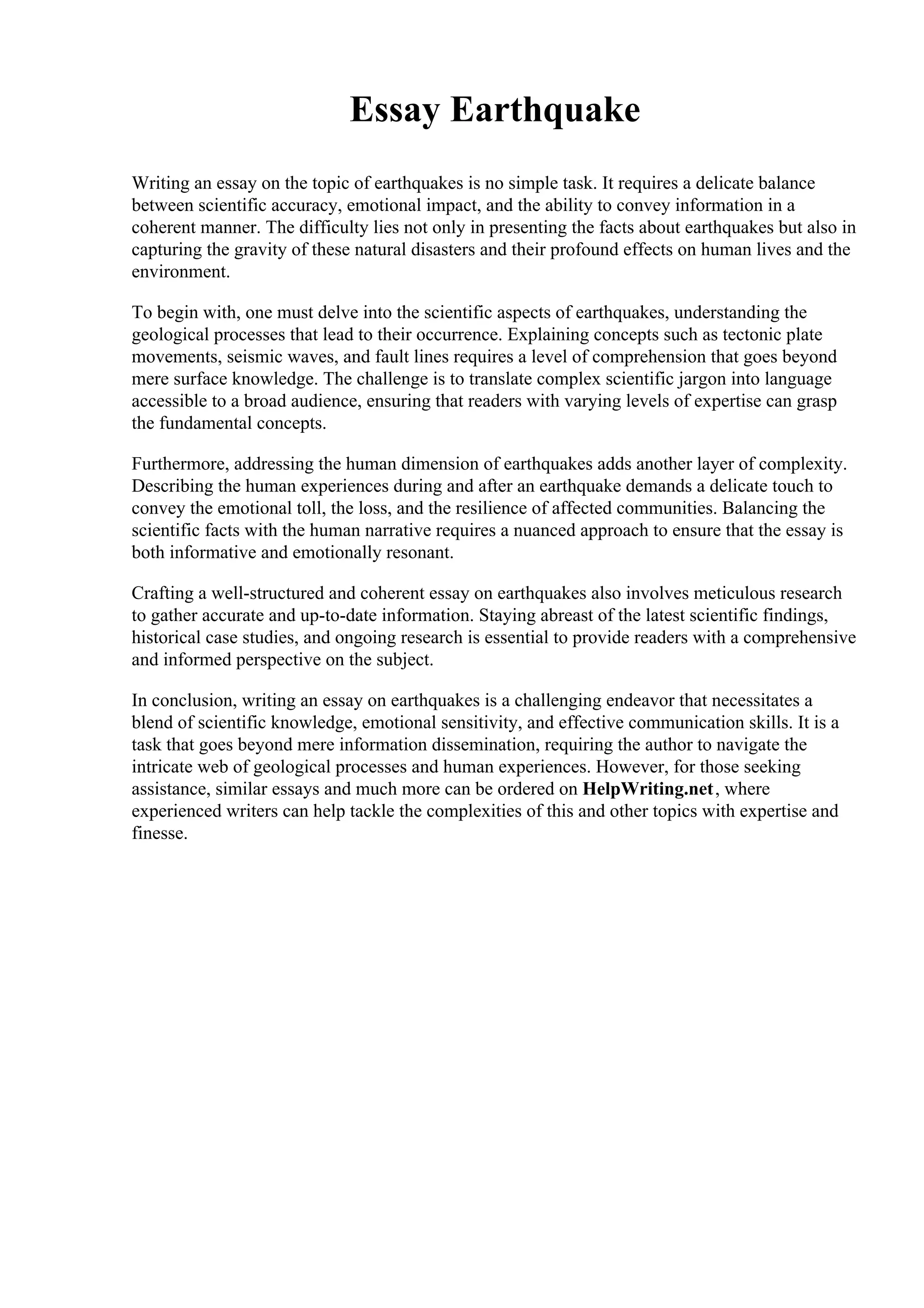 Essay Earthquake.pdf