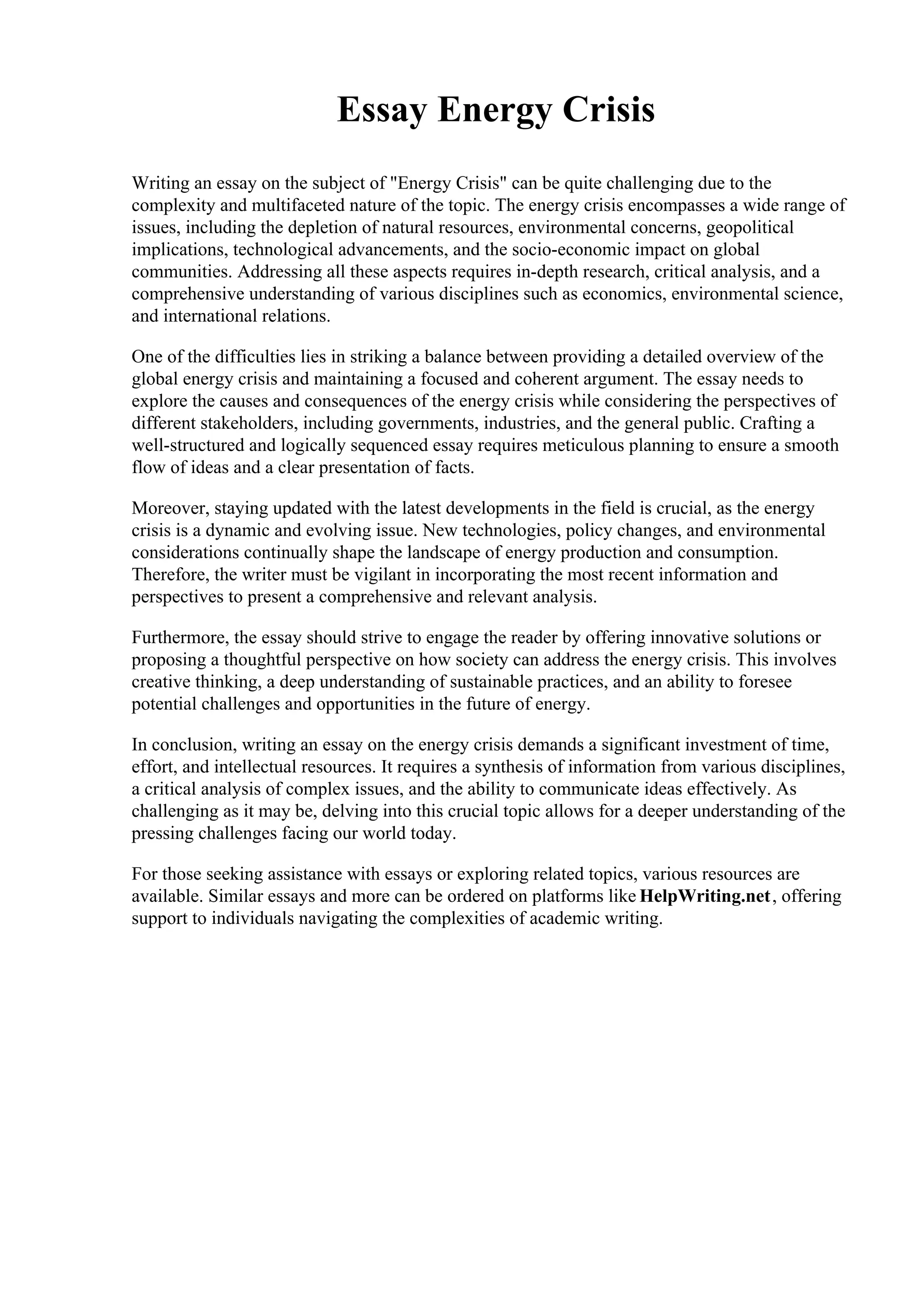 Essay Energy Crisis.pdf