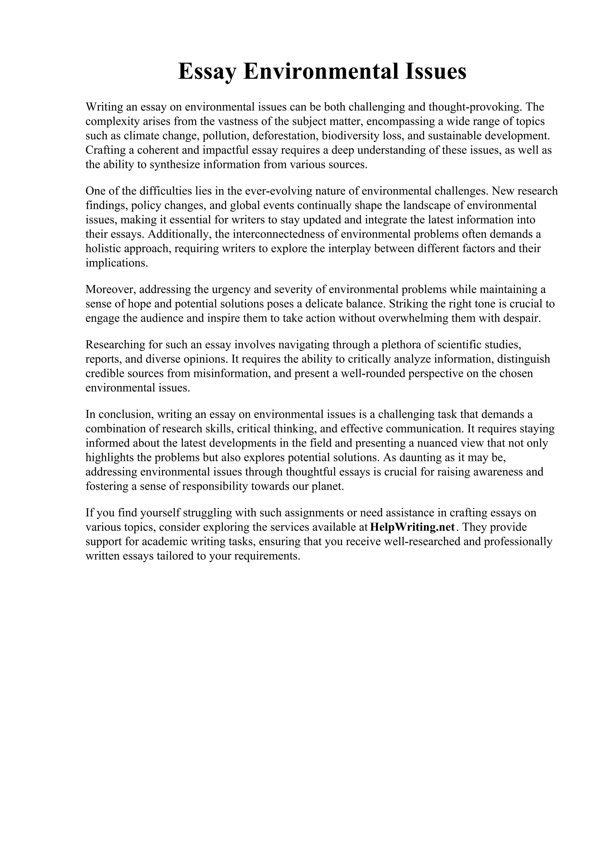 Essay Environmental Issues.pdf