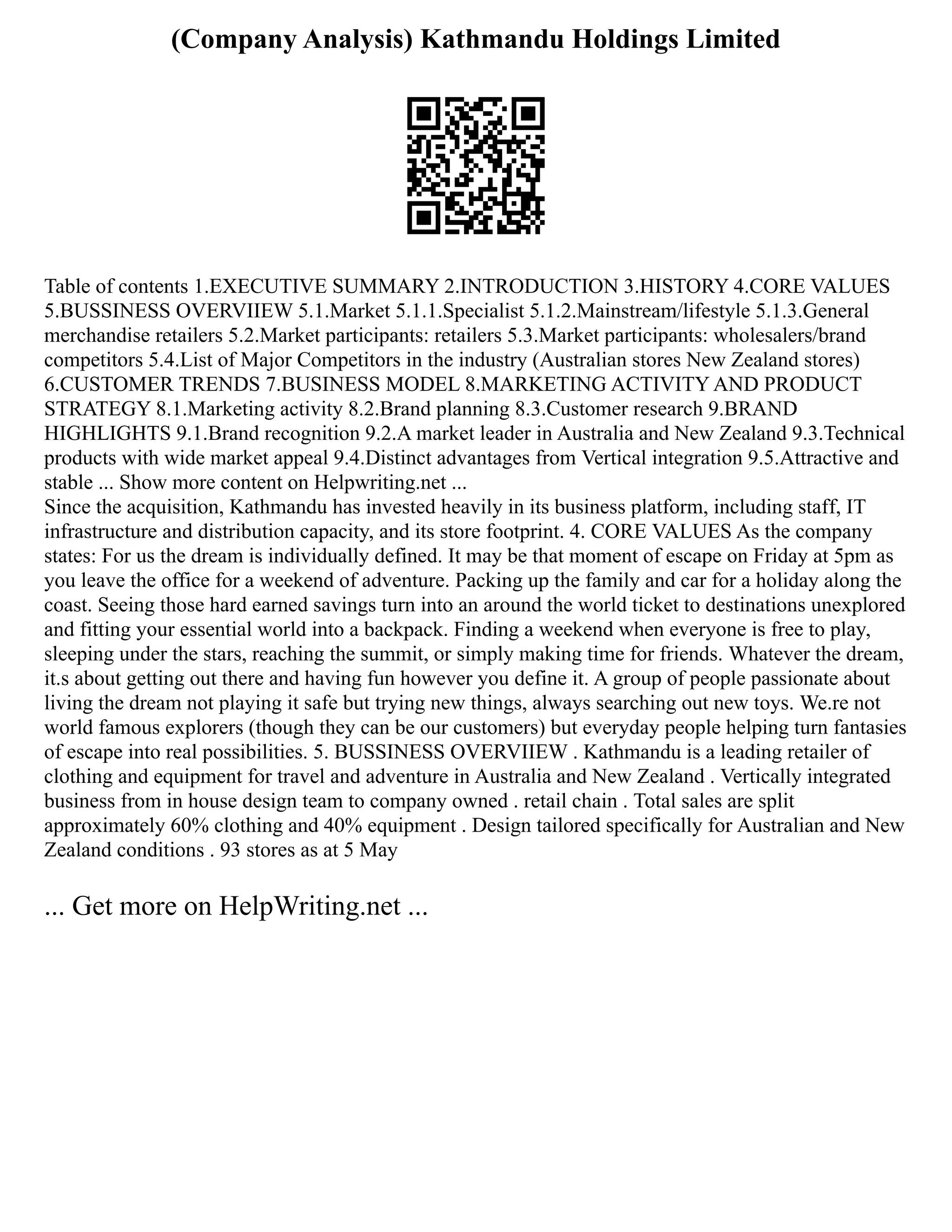 Essay Examples Cae | PDF