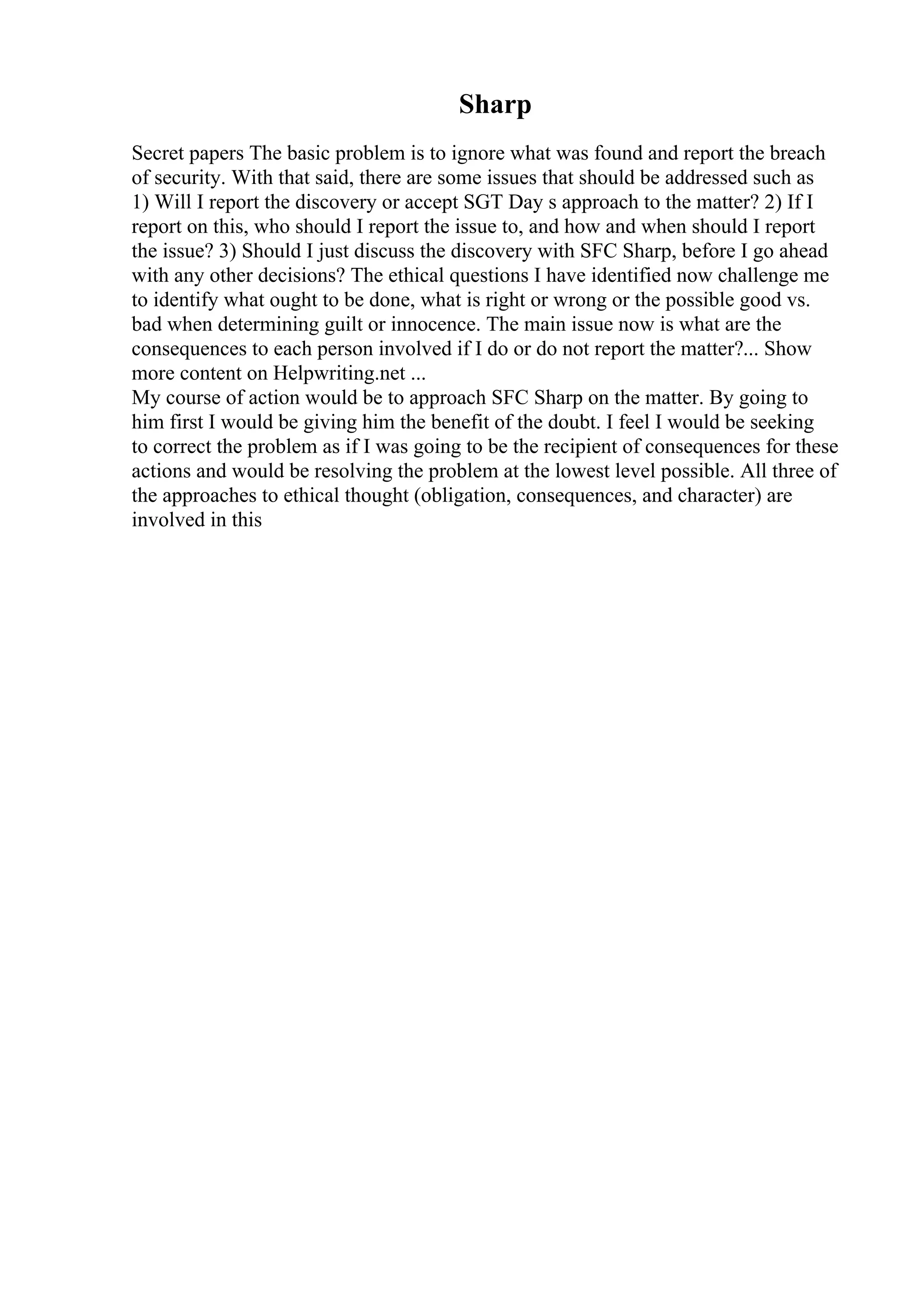 Essay Examples For Kids | PDF