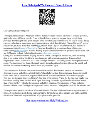 Essay Farewell Speech | PDF | Graduation | Personal Celebrations & Life ...