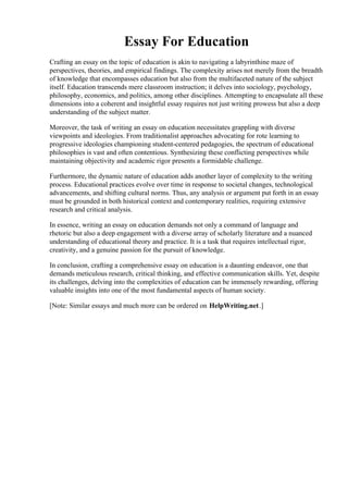 Essay For Education.pdf