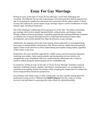 Essay For Gay Marriage.pdf