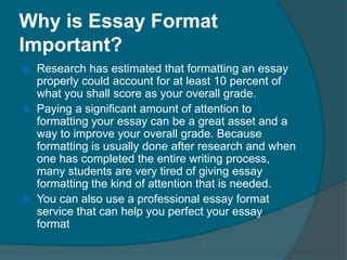 Essay format | PPTX