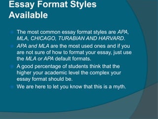 Essay format | PPT