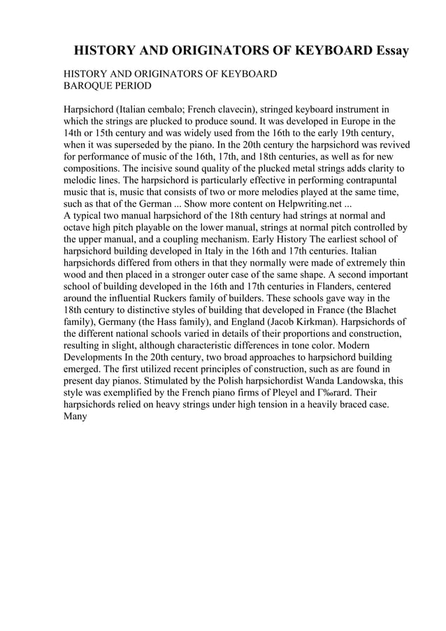 Essay Formats Examples Pdf