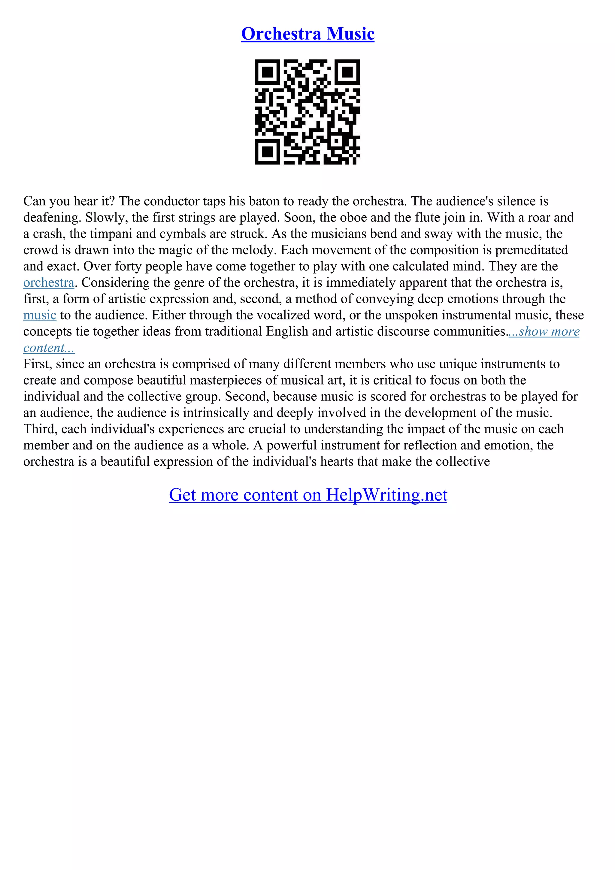 Essay For Orchestra | PDF