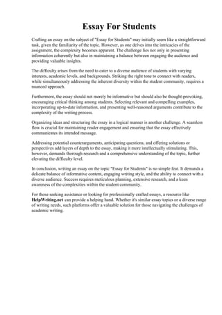 Essay For Students.pdf