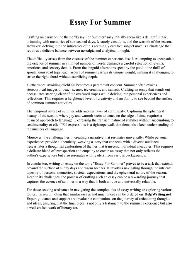Essay For Summer.pdf