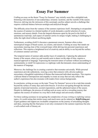 Essay For Summer.pdf
