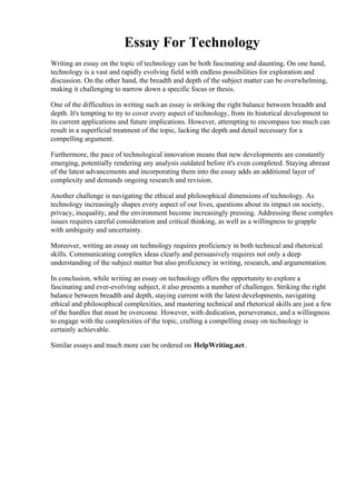 Essay For Technology.pdf