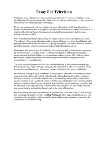 Essay For Television.pdf