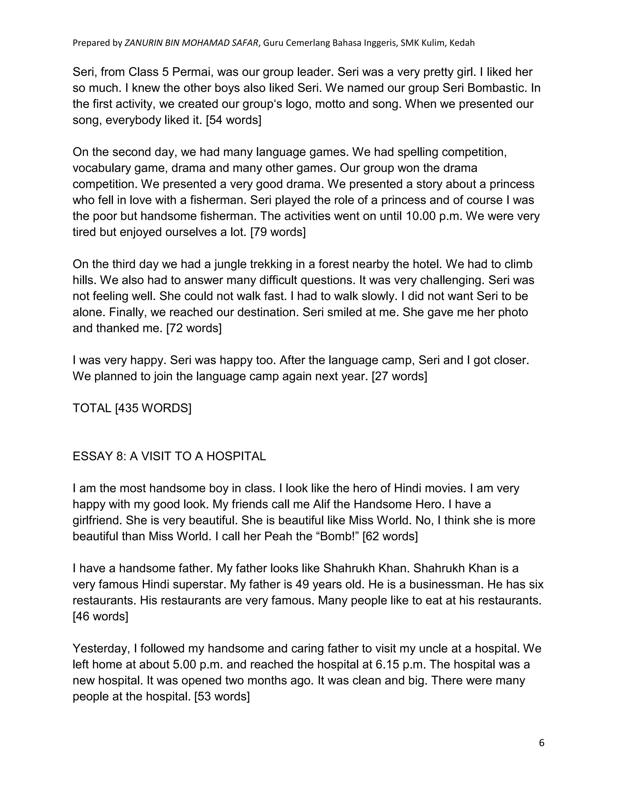 Essay for weak students | DOCX