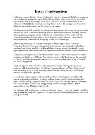 Essay Frankenstein.pdf