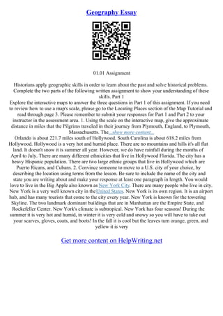 Essay Geography | PDF