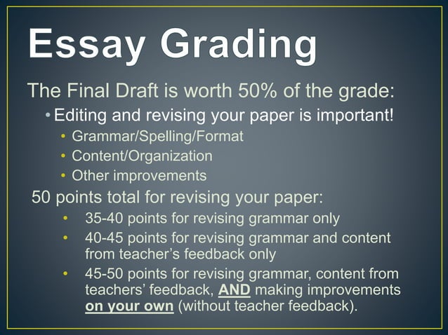 Essay grading | PPT