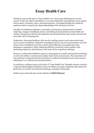 Essay Health Care.pdf