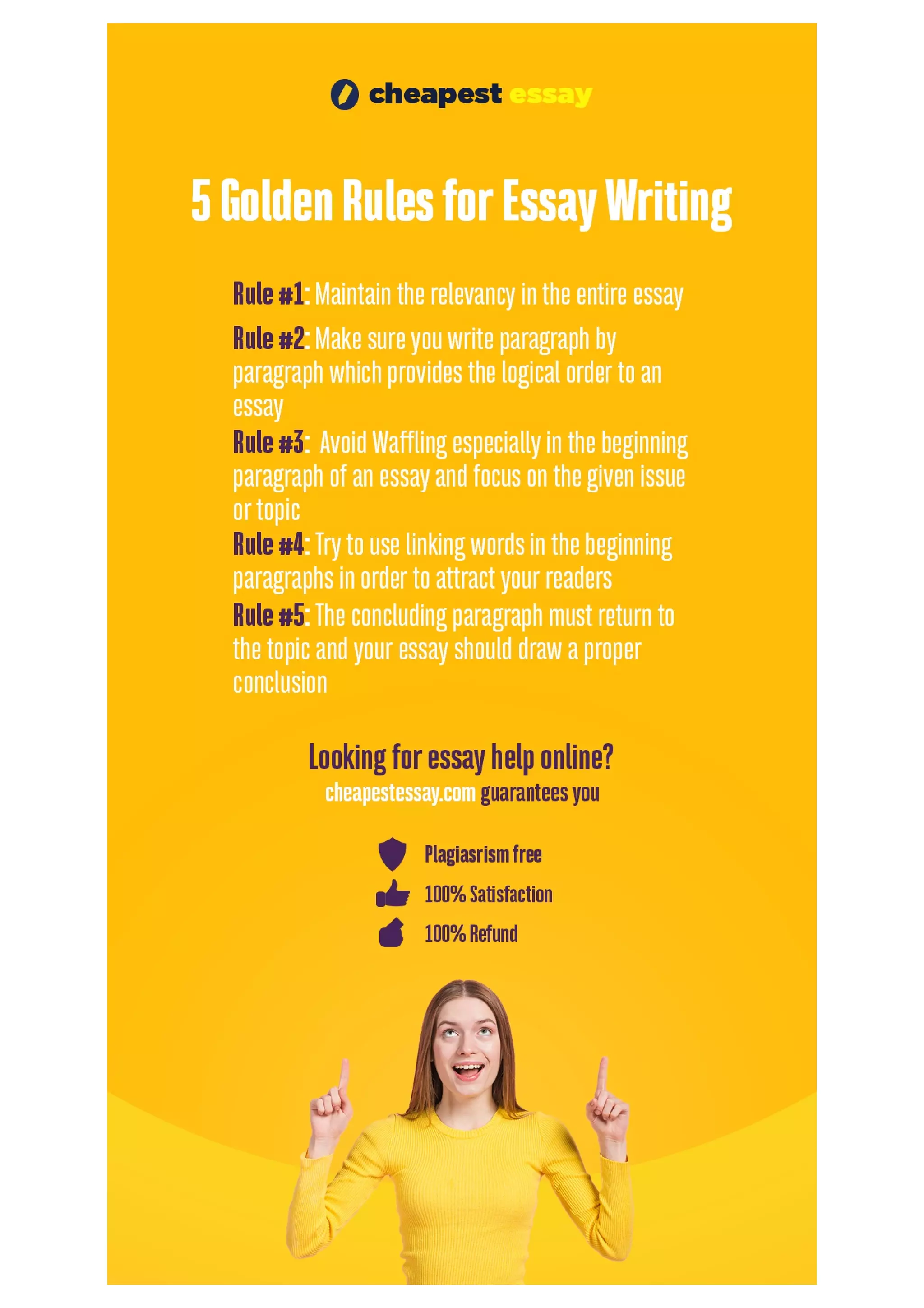 5 Golden Rules for Essay Writing | PDF