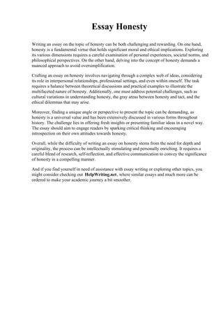 Essay Honesty.pdf