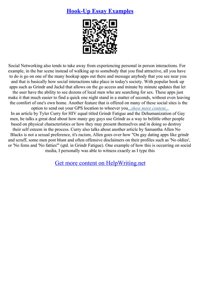 Essay Hook Example | PDF