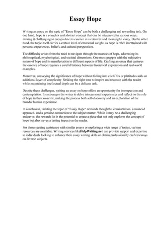 Essay Hope.pdf