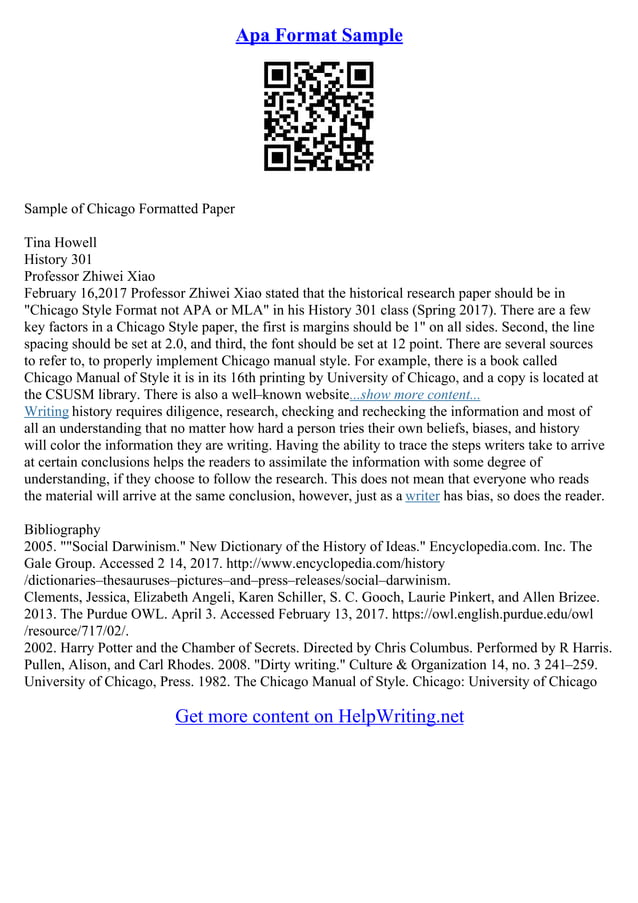 Essay In Apa Format Sample | PDF