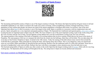 Essay In Spanish | PPT