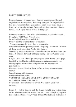 ESSAY INSTRUCTION Essays typed, 4-5 pages long. Correct gramm.docx | Marketing and Advertising ...