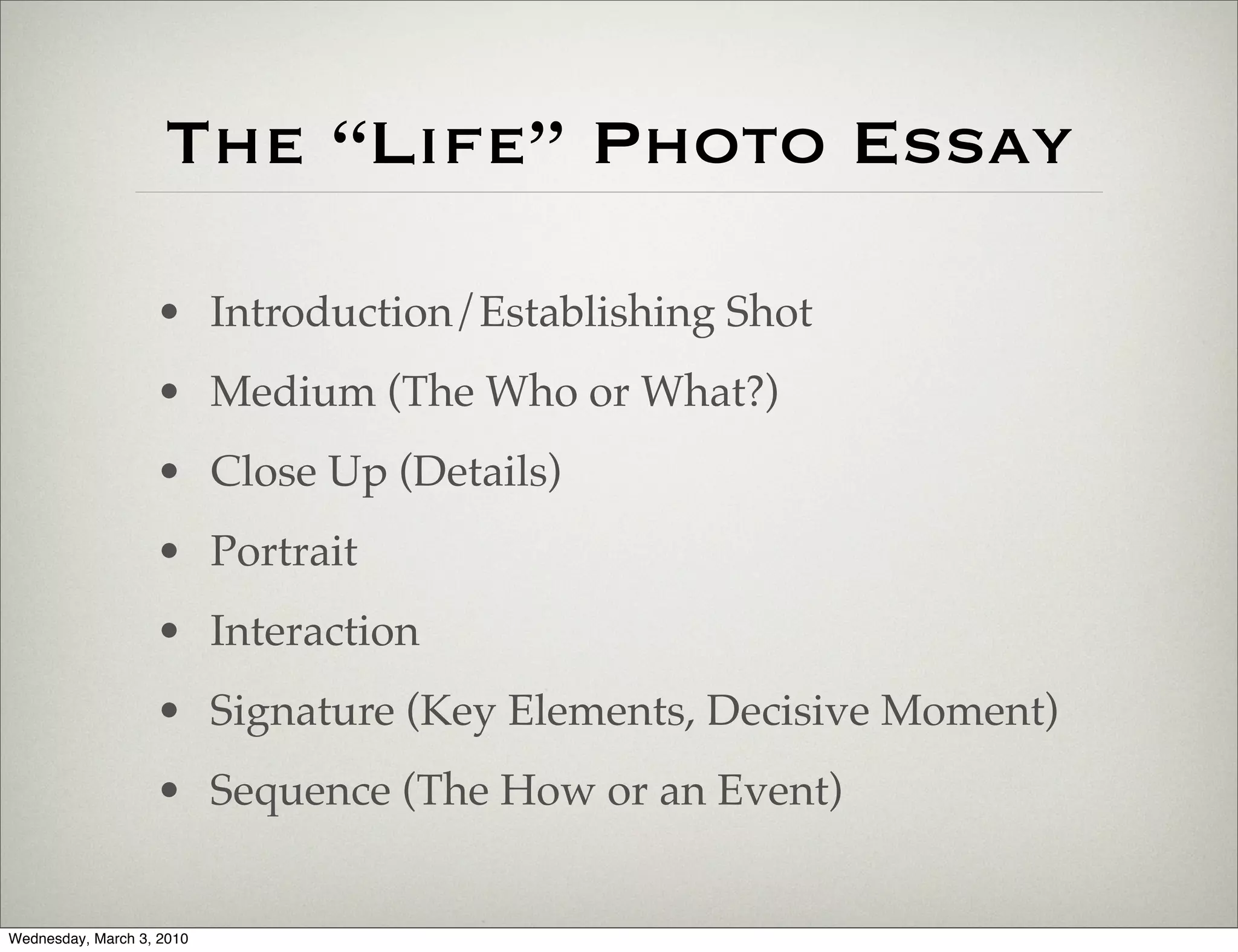 The Photo Essay | PDF