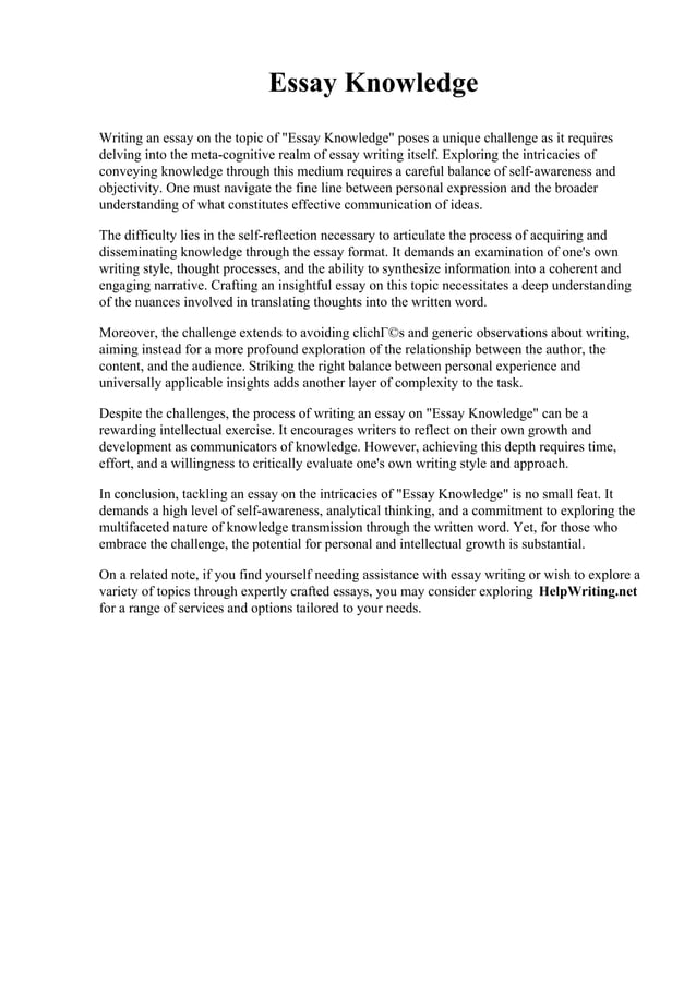 Essay Knowledge.pdf
