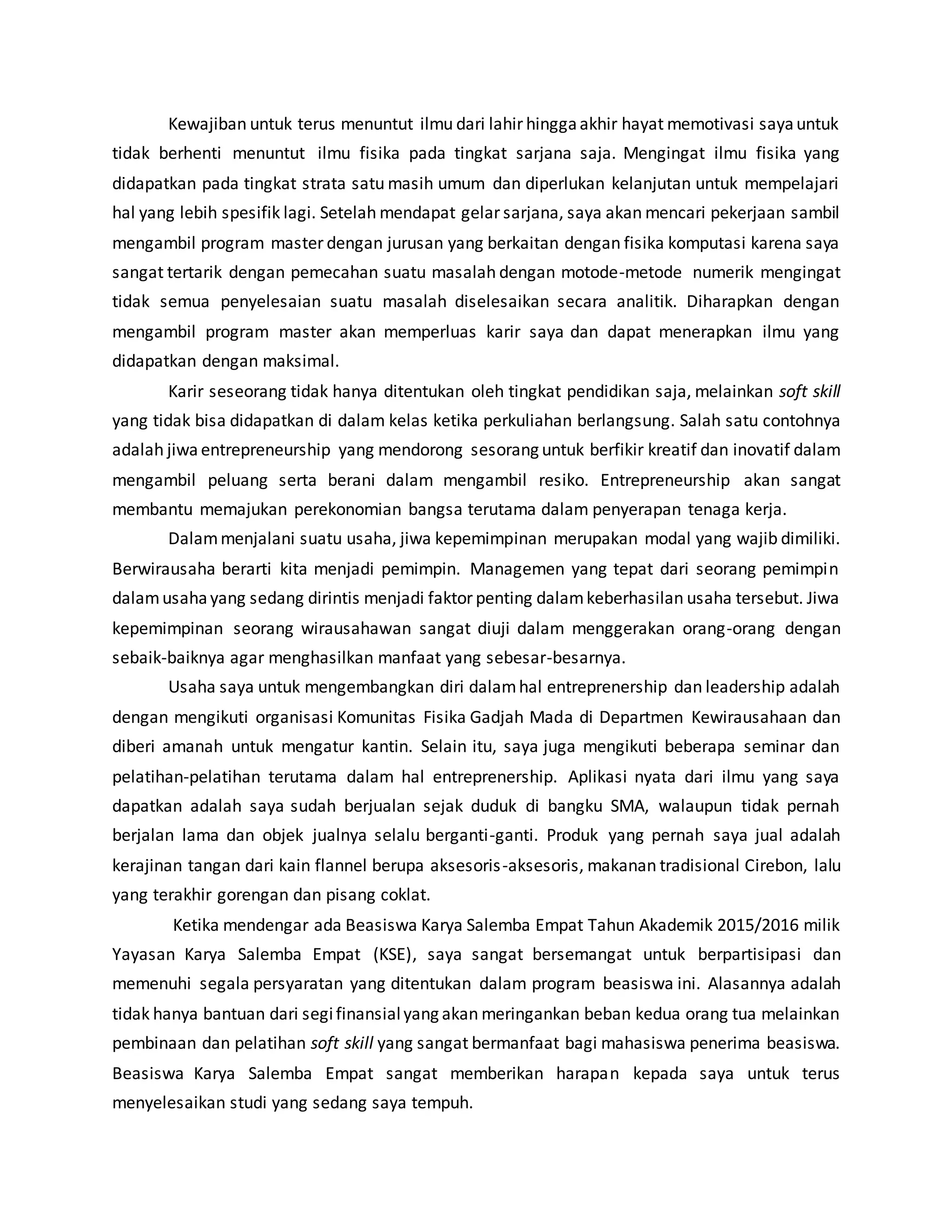 Essay kse final | DOCX