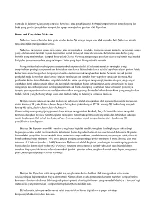 Essay menjaga tabungan oksigen dengan nirkertas | PDF