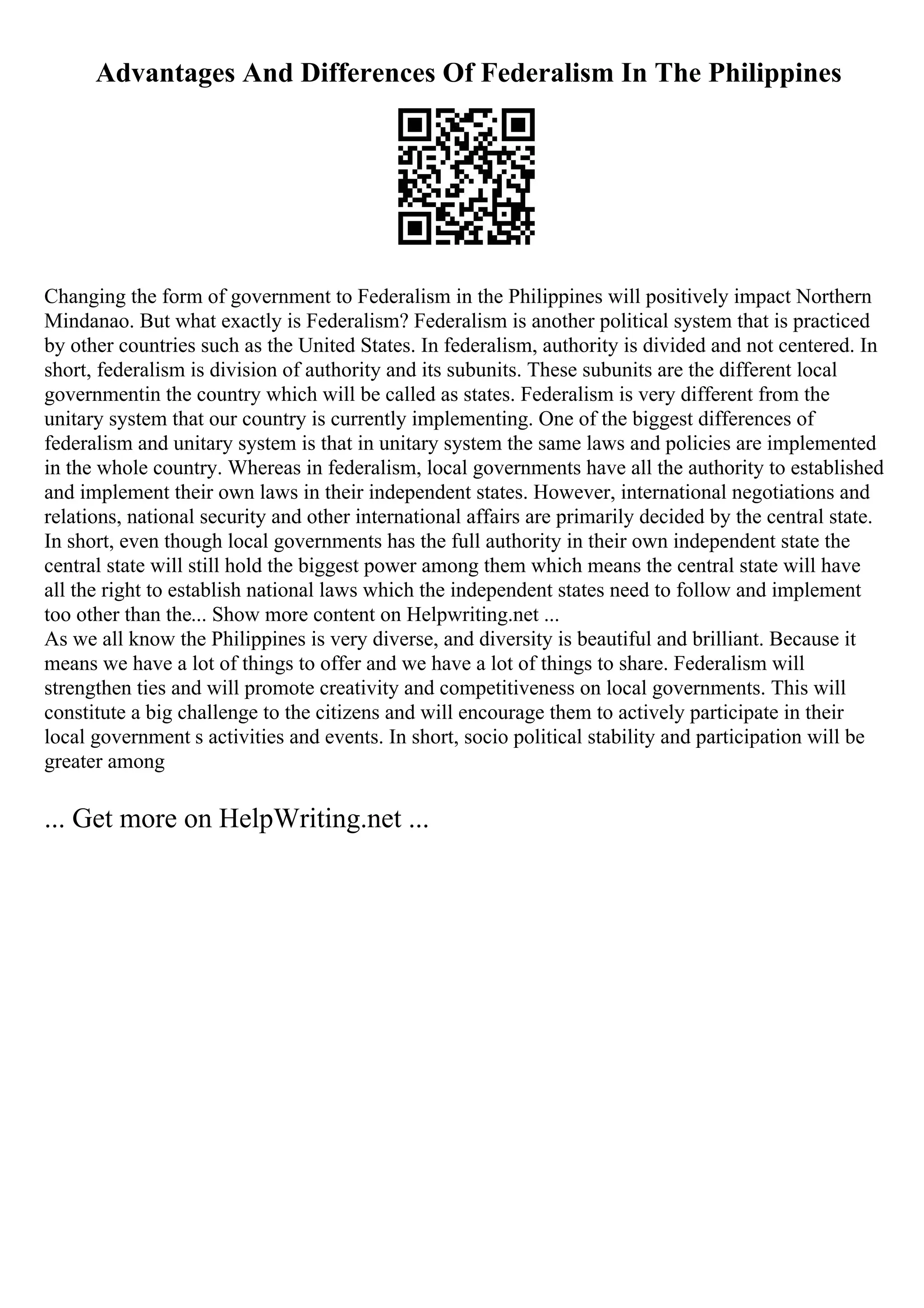 Essay Methodology Sample | PDF