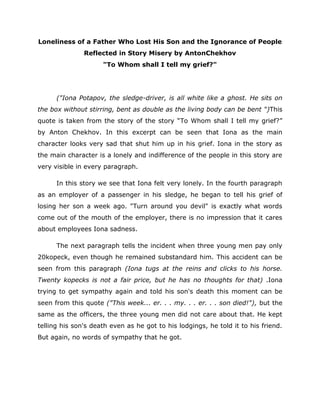 Essay misery | DOCX
