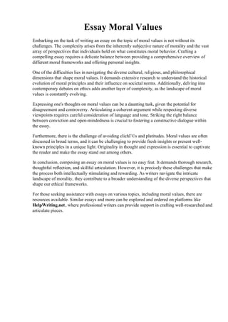 Essay Moral Values.pdf