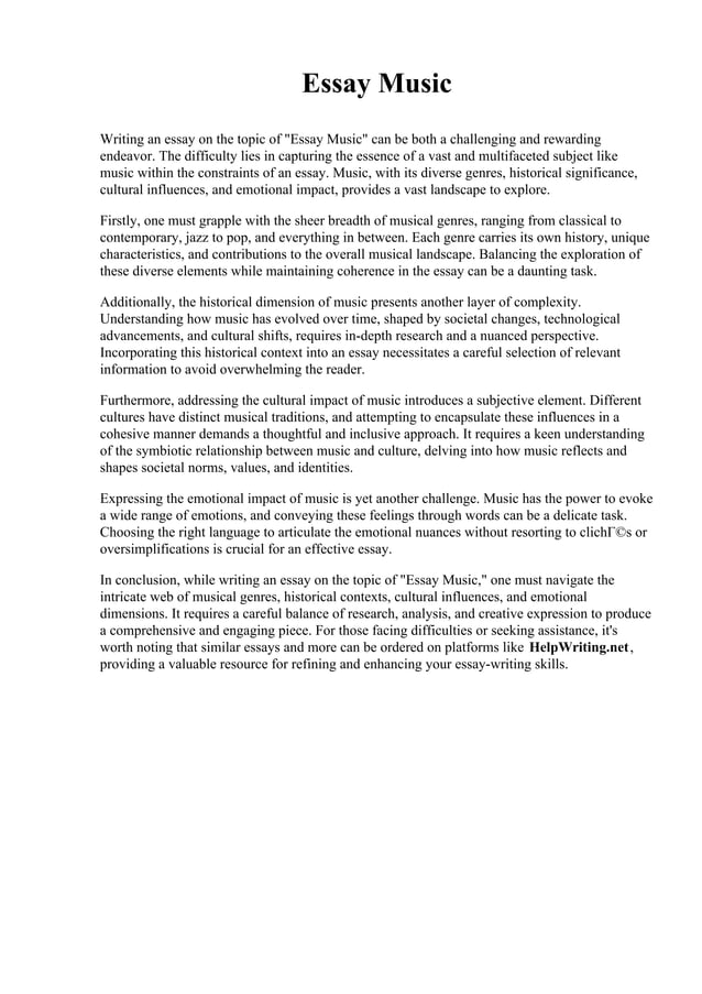 Essay Music.pdf | Blues | Music