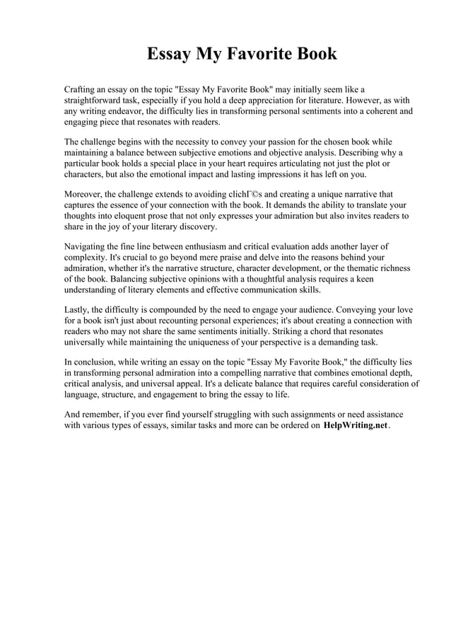 Essay My Favorite Book.pdf