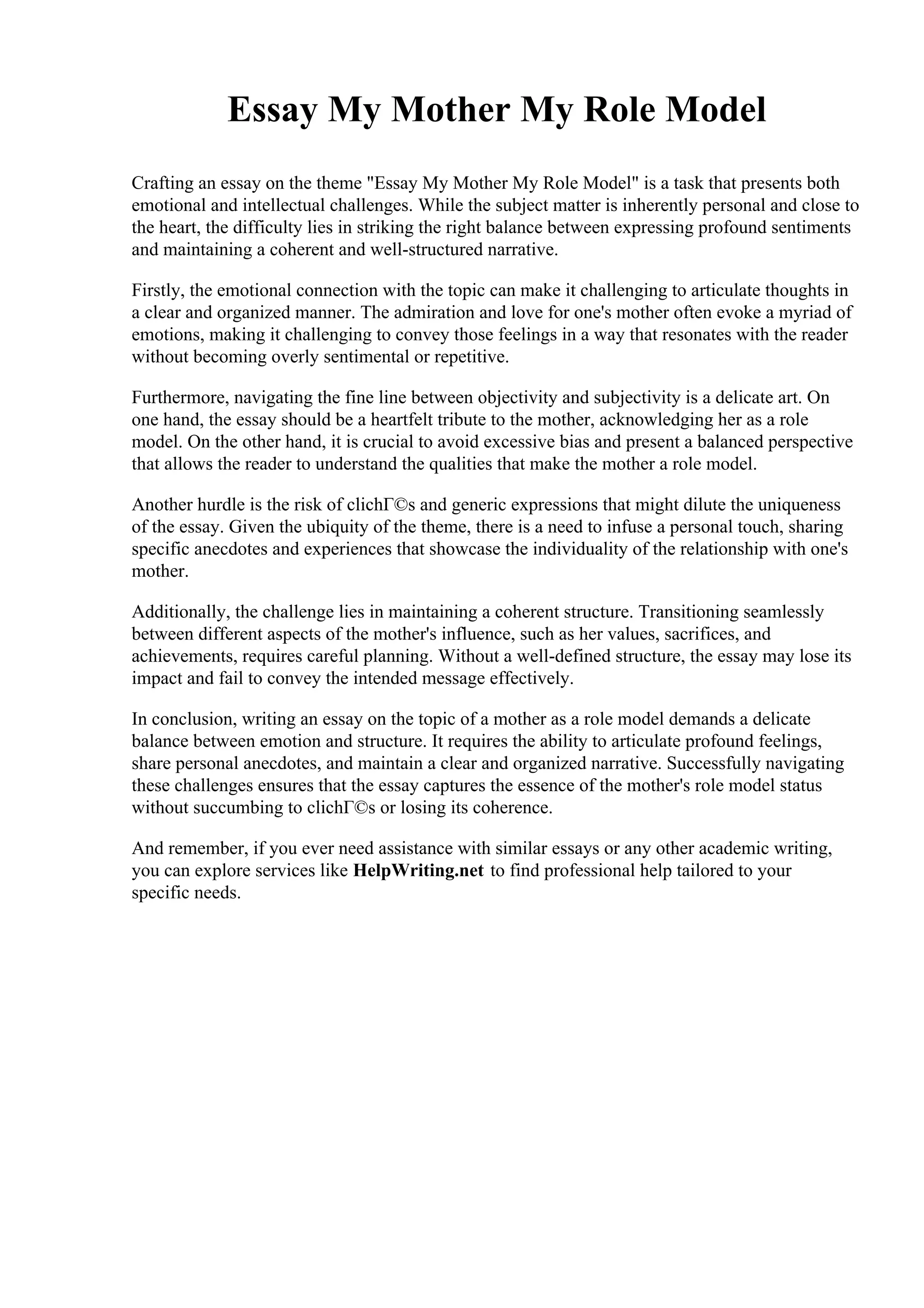 Essay My Mother My Role Model.pdf