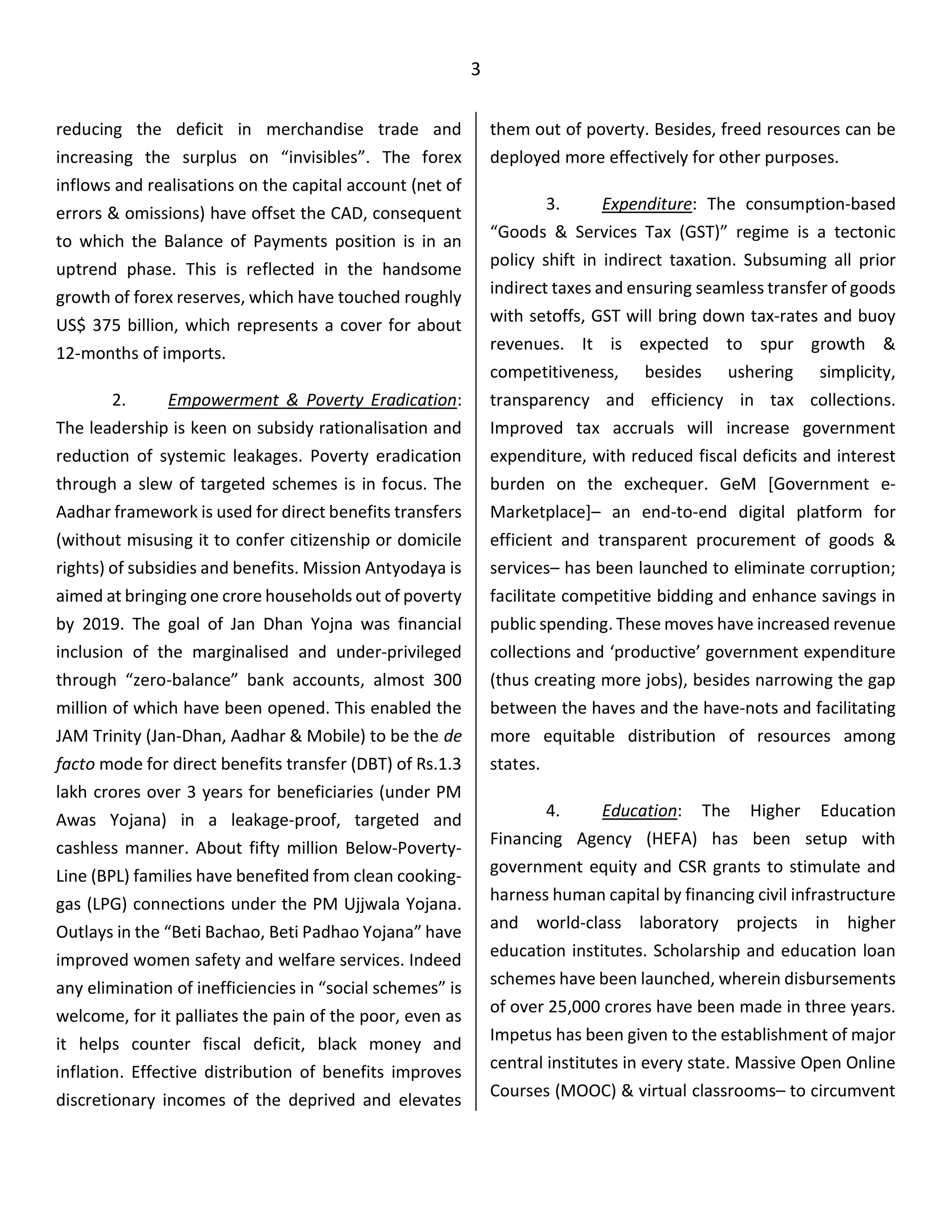 Essay new initiatives of government of india to boost up indian economy ...