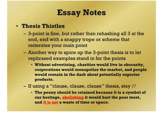 Essay Notes | PPT
